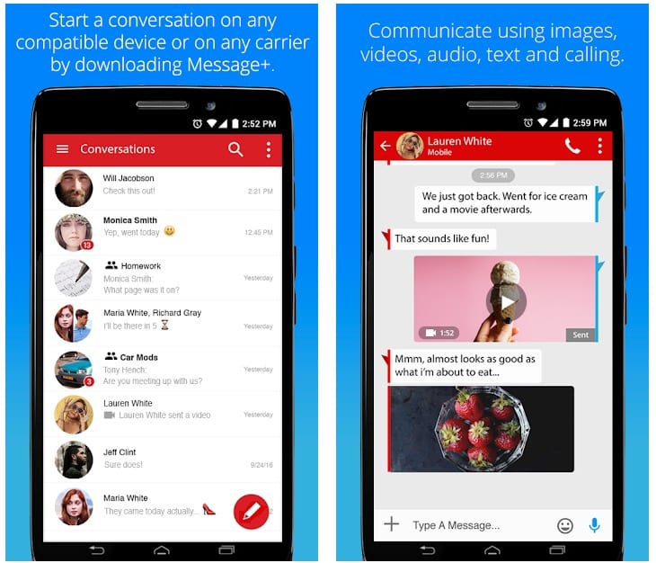 21 mejores aplicaciones de SMS para Android - tecnoespectro.com